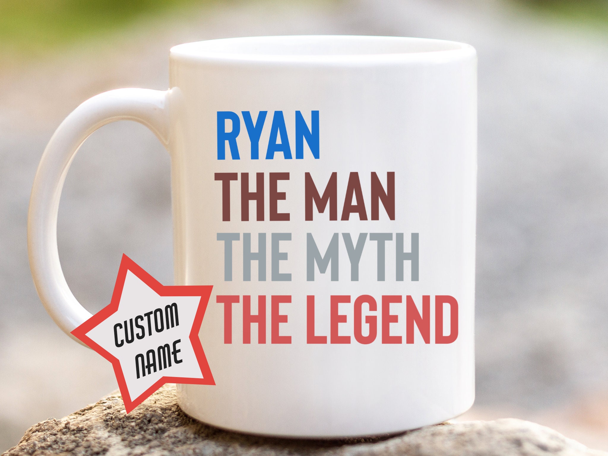 the man the myth the legend mug Funny Custom Birthday mug for men Funny ...