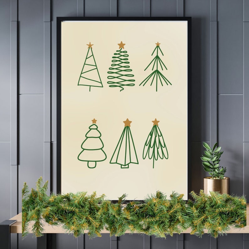Christmas Printable Gallery Set of 3, Posters for Holiday Decor, Set of ...