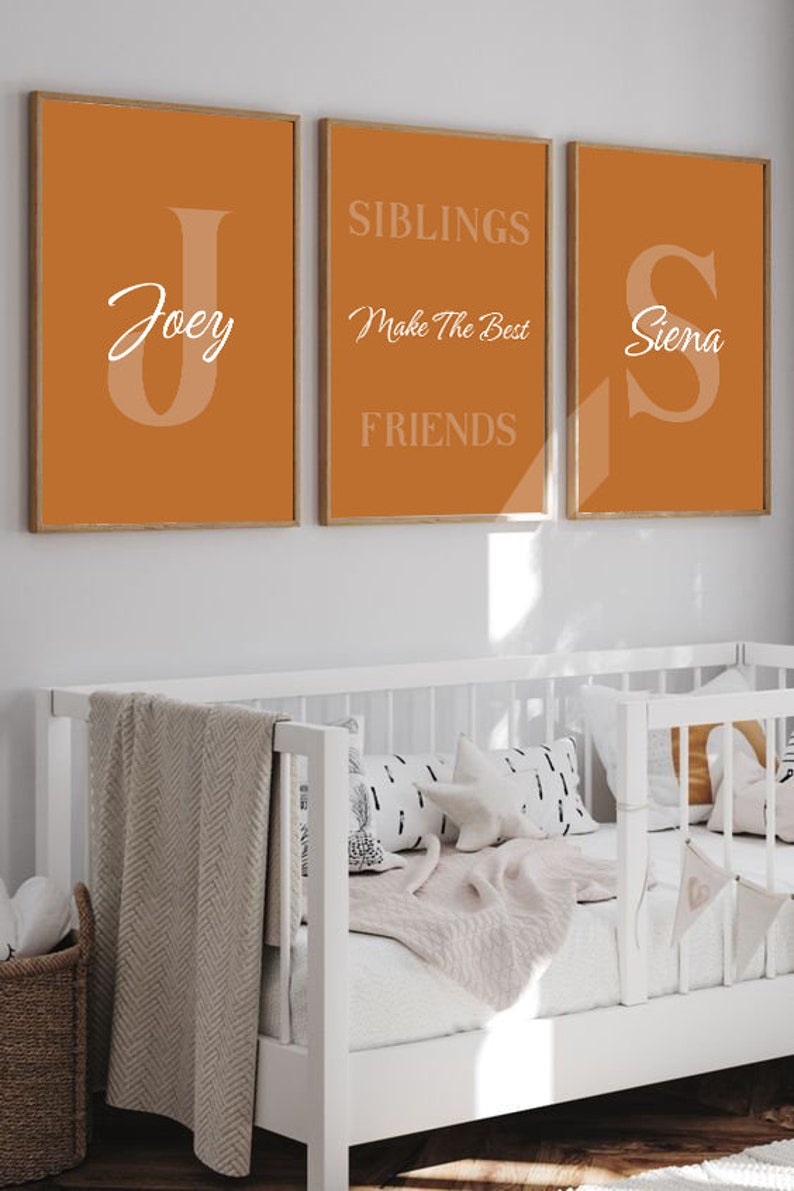 Siblings Make the Best Friends Printable Art, Sister Quote, Rainbow ...