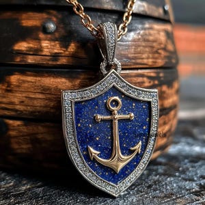 14k Gold Gemstone Shield Pendant: Lapis, Turquoise, Malachite - Etsy