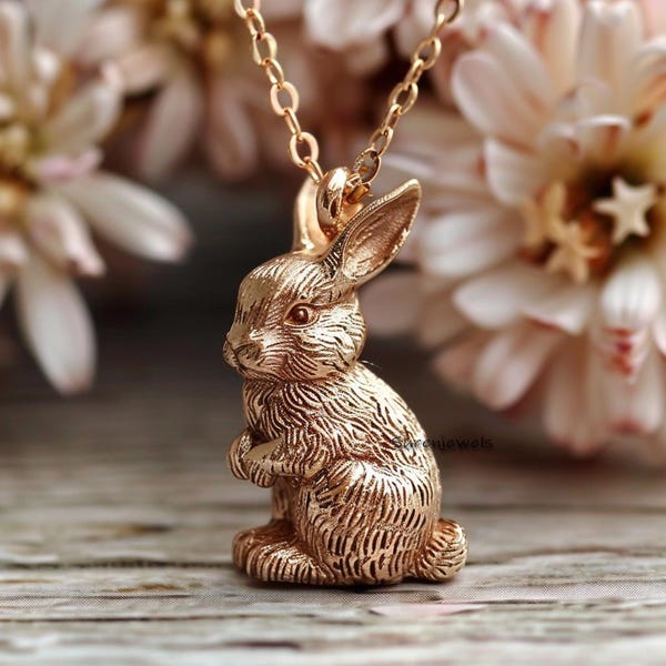 Gold Bunny - Etsy