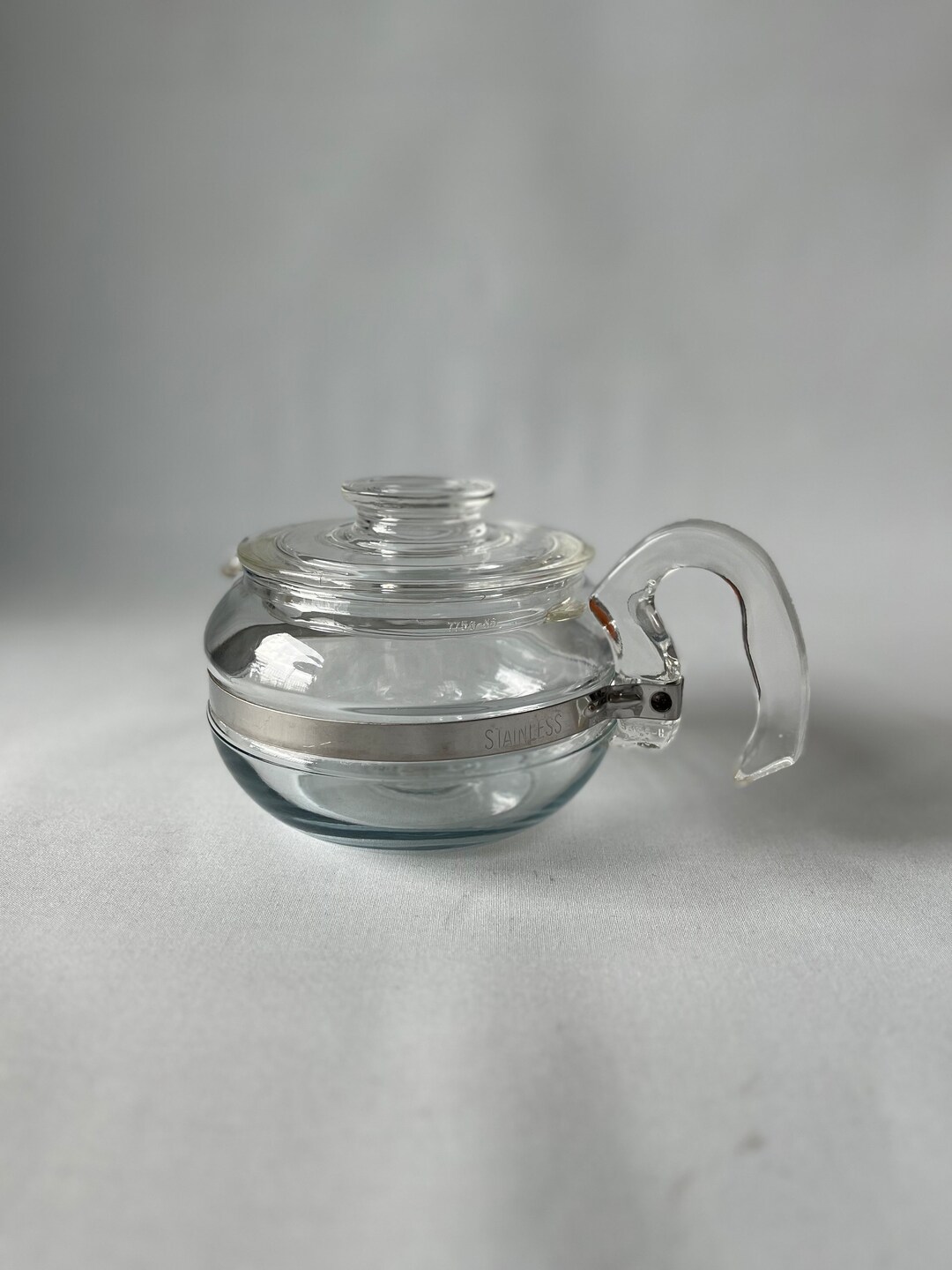Vintage Pyrex Flameware 6 Cup Glass Teapot Kettle - Etsy