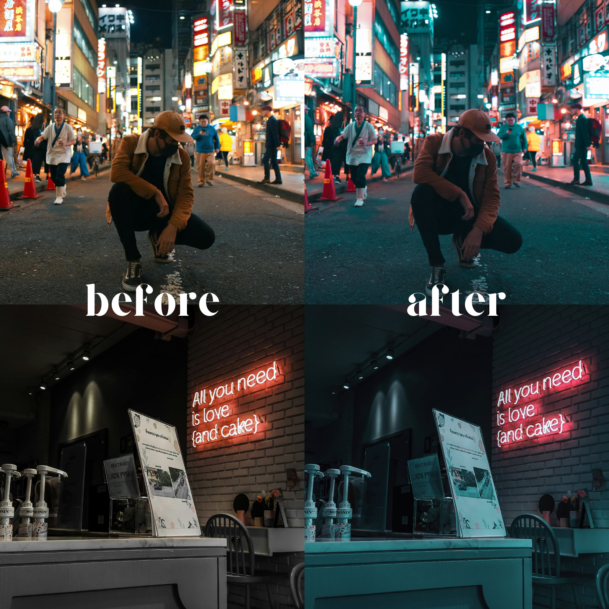 Neon Night Luts for Adobe Premiere Pro, 10 Video Luts, Cyberpunk ...