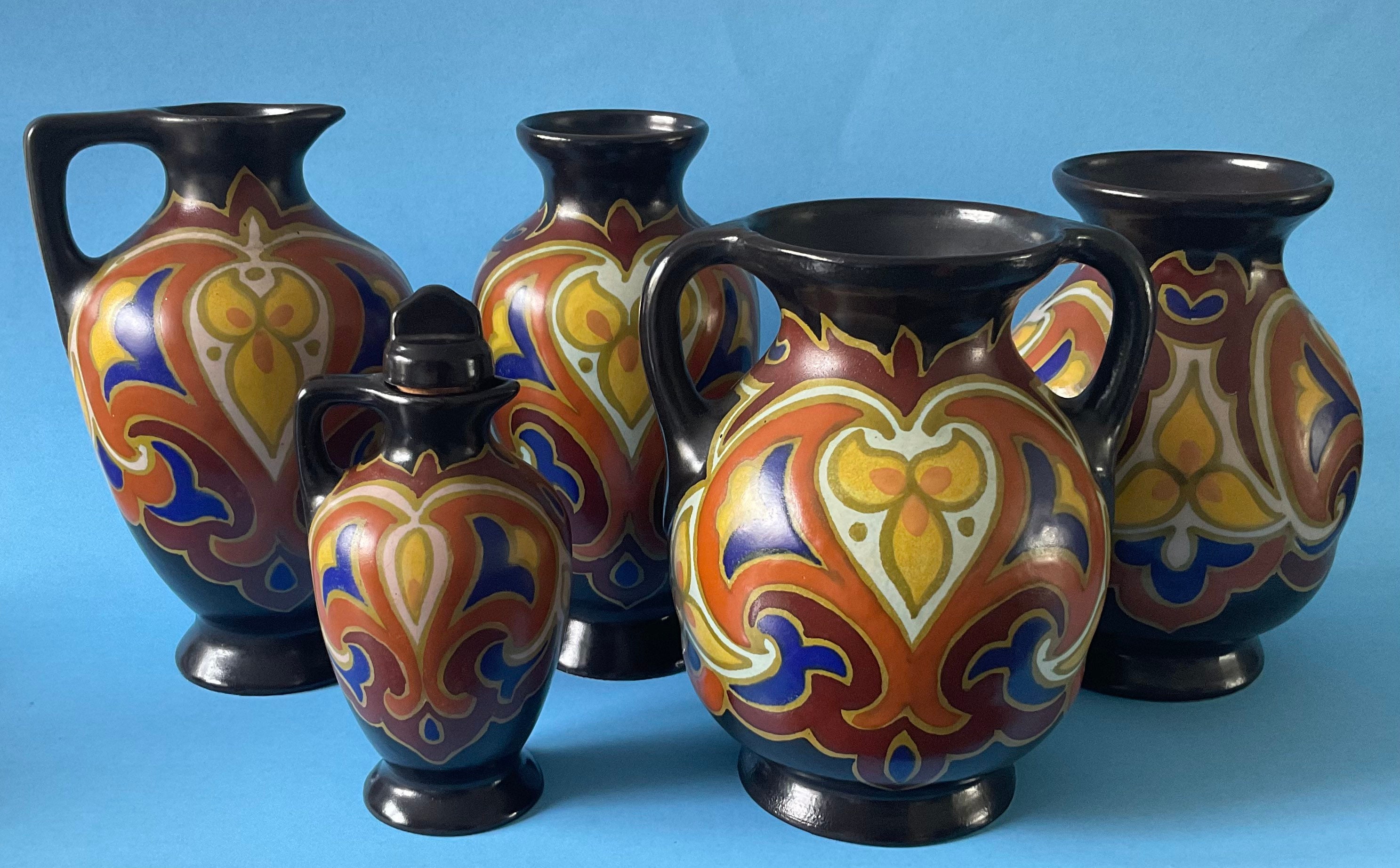 Art Deco Gouda 2 Handled Vase by the Gelria Arnhem Company - Etsy Australia