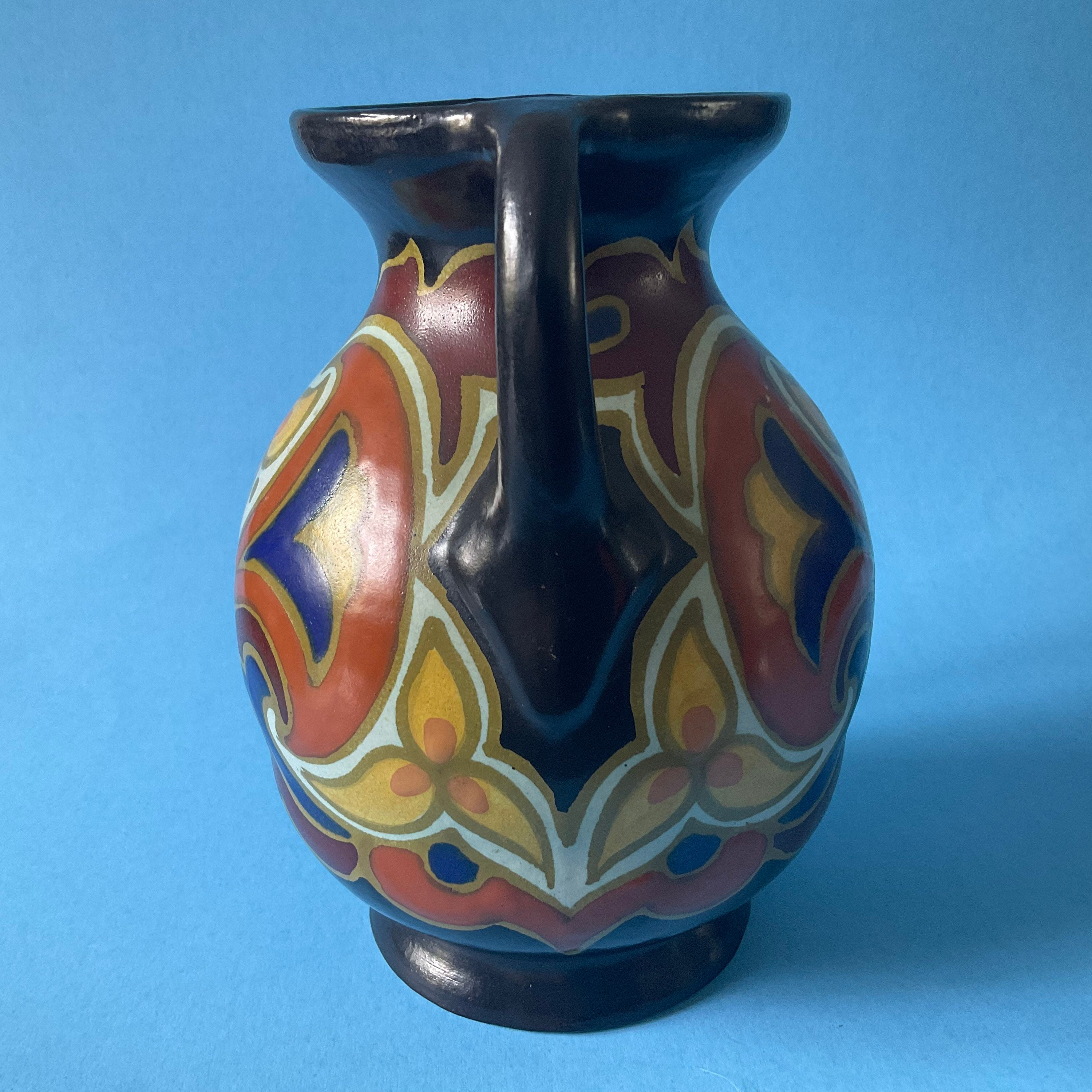 Art Deco Gouda 2 Handled Vase by the Gelria Arnhem Company, 1930. - Etsy