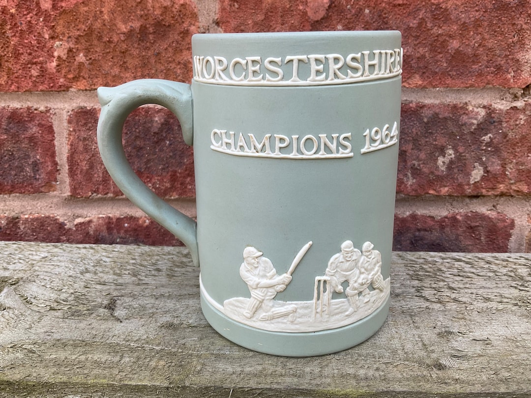 Dudson Hanley Jasperware Mug for Worcestershire County Cricket Club ...