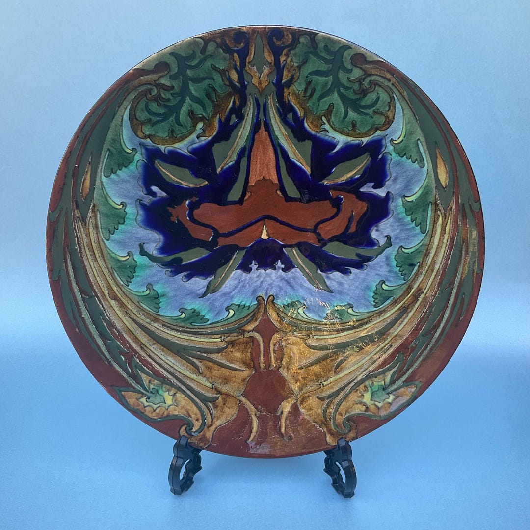 Rozenburg Den Haag Art Nouveau Wall Charger From 1896 - Sam Schellink ...
