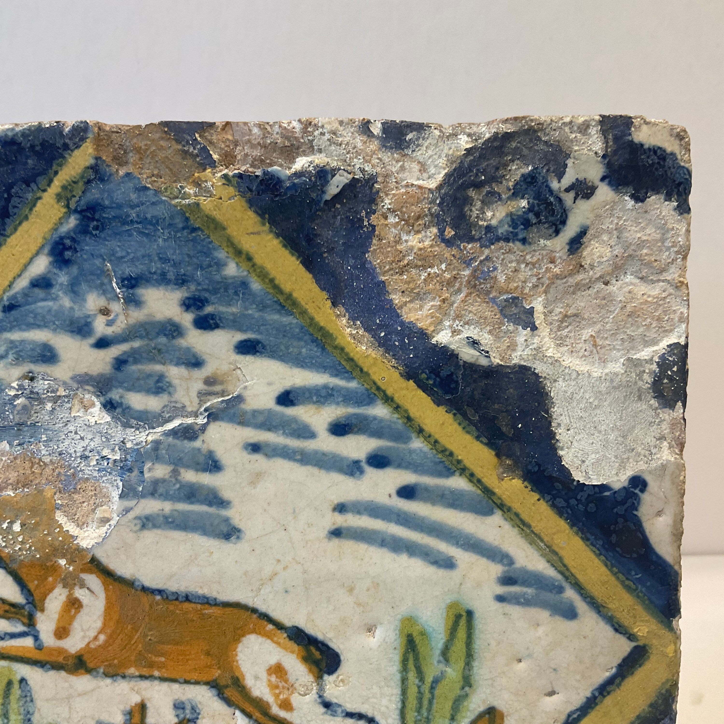 Very Esrly Polychrome Delft Tile of a Leaping Dog, Circa 1600 - Etsy ...