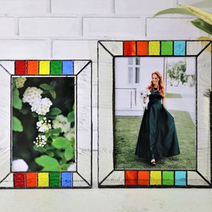 Photo Frame Stained Glass Bright Stylish Rectangular Shape Author's ...