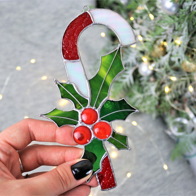 Stained Glass Holly - Etsy