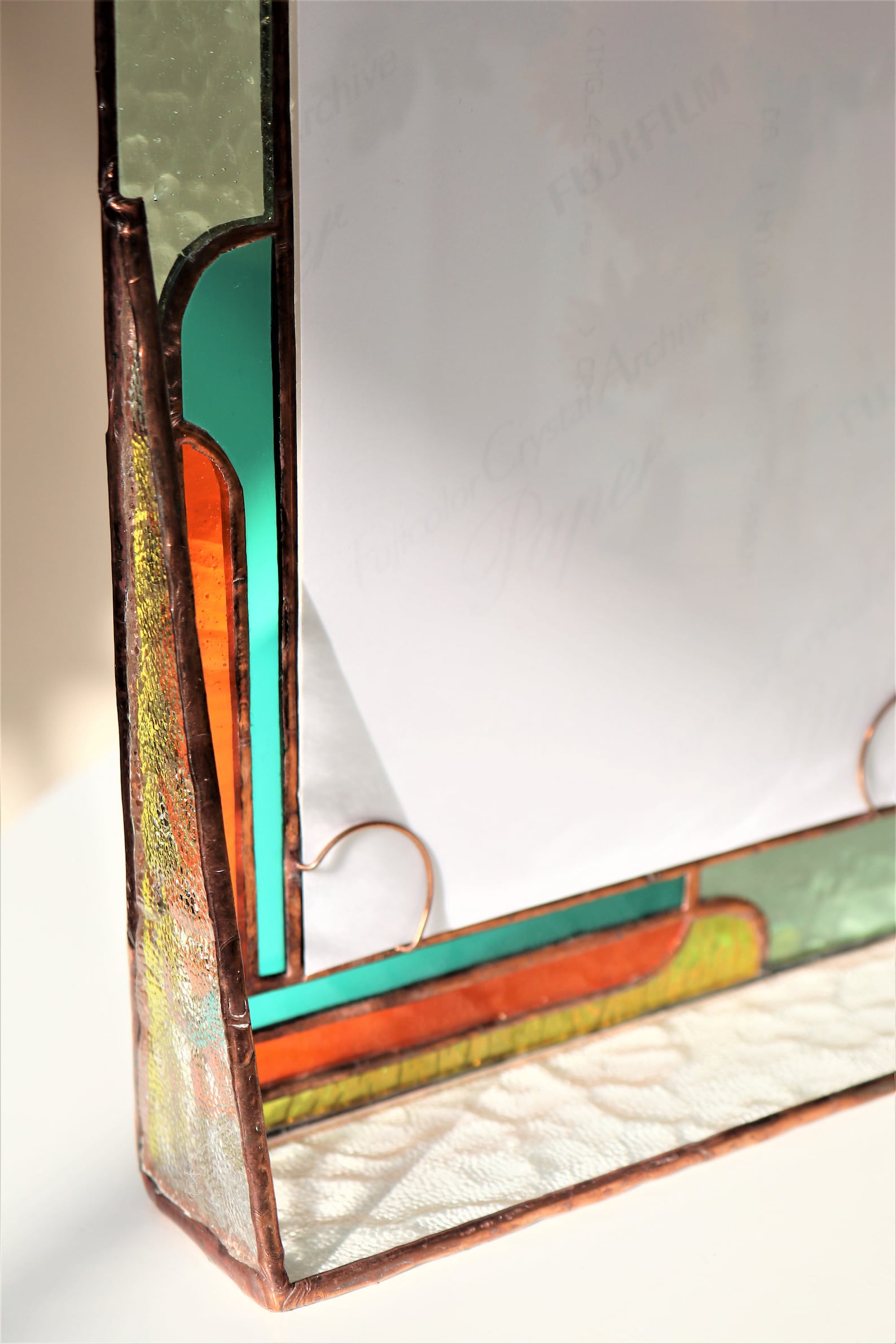 Photo Frame Stained Glass Bright Stylish Rectangular Shape | Etsy