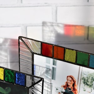Photo Frame Stained Glass Bright Stylish Rectangular Shape Author's ...
