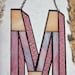 Stained Glass Letters for Home and Holiday Decor in Warm Pink - Etsy