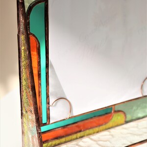 Photo Frame Stained Glass Bright Stylish Rectangular Shape | Etsy