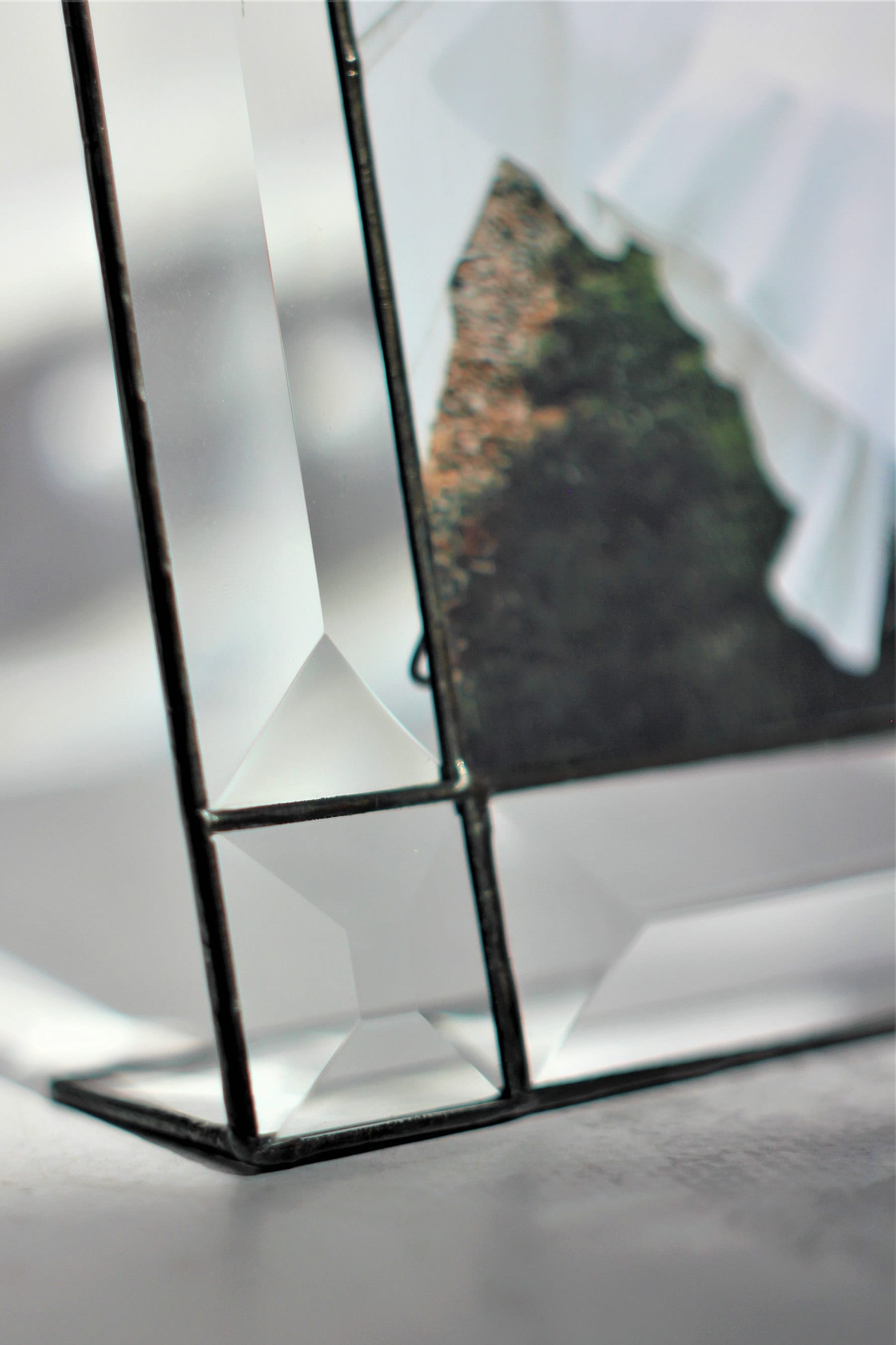 Photo Frame Faceted Stained Glass Perfect Author's Design and Handmade ...