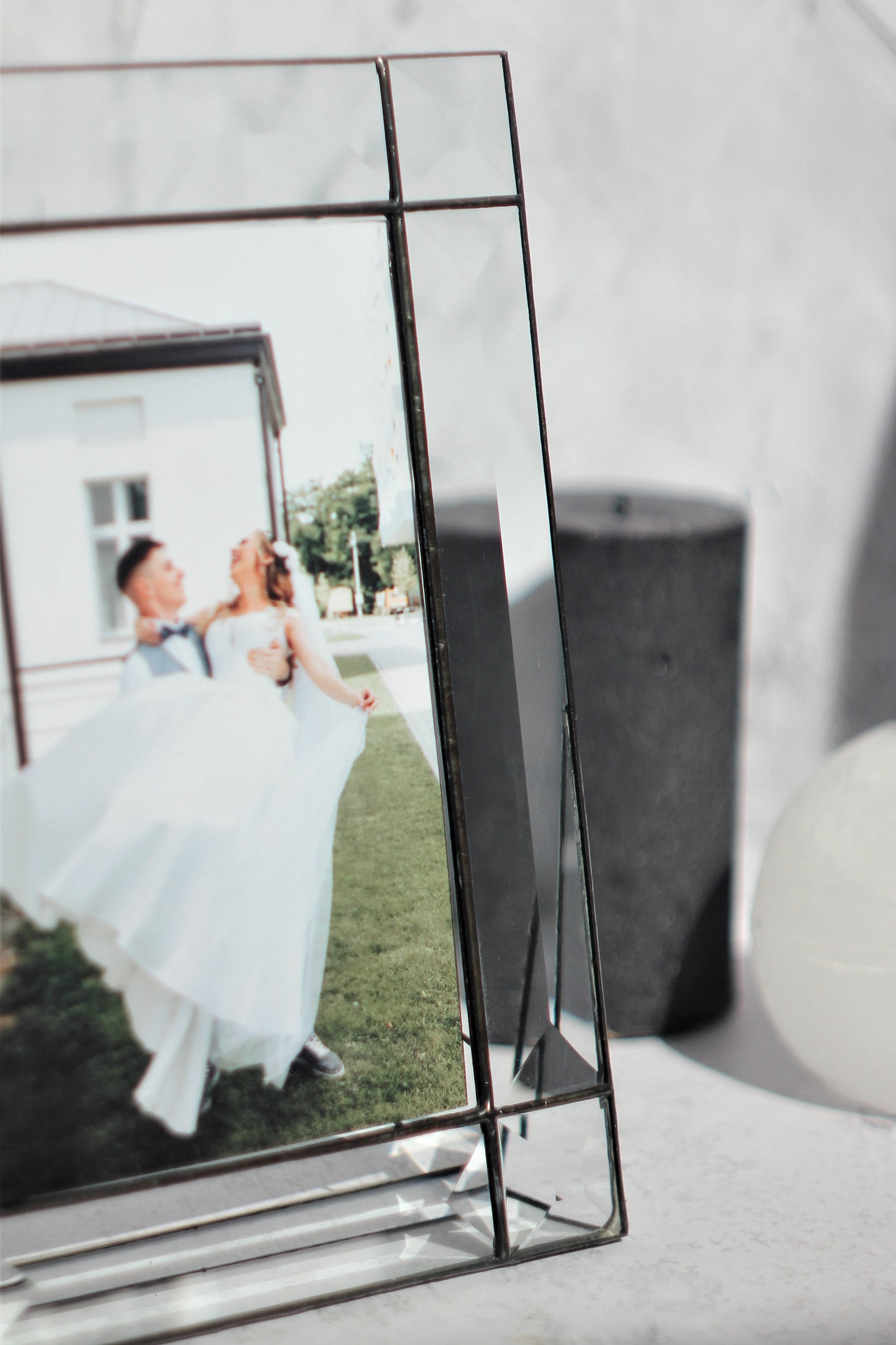 Photo Frame Faceted Stained Glass Perfect Author's Design and Handmade ...