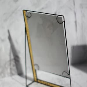 Photo Frame Stained Glass Yellow Transparent Glass Minimalism Stylish ...