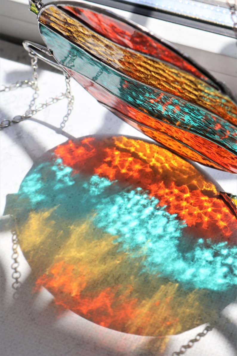 Suncatcher Saturn With Stars and Satellites Suncatcher Planet ...