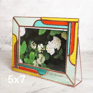 Photo Frame Stained Glass Bright Stylish Rectangular Shape Author's ...