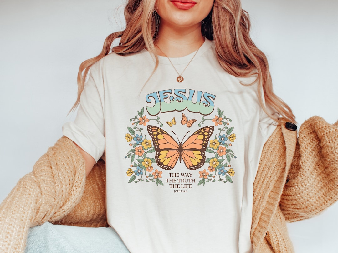 Jesus the Way Christian Graphic Tees, Christian Gifts, Christian ...
