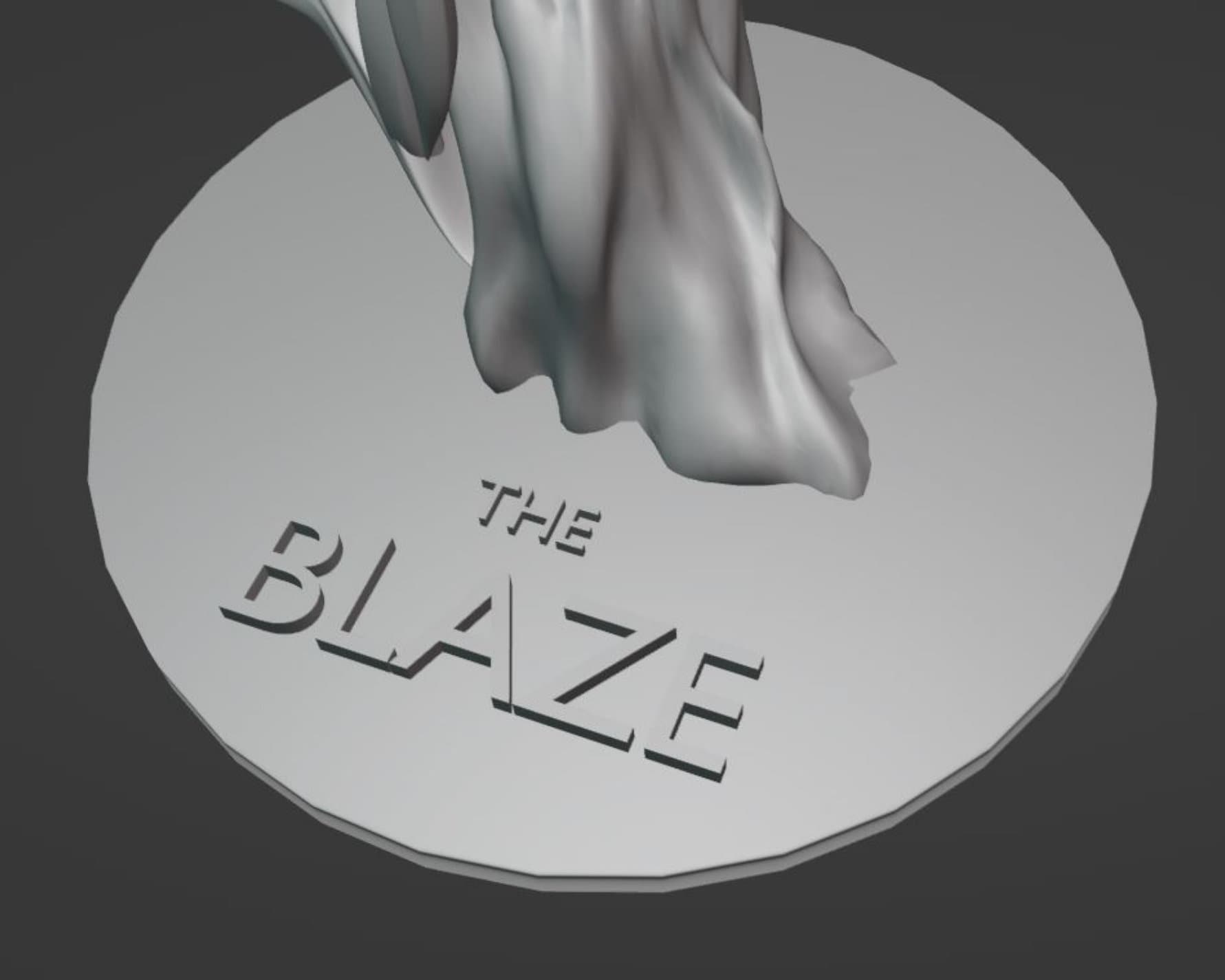 Realistic Minecraft Blaze Figure Stl And Blender Files Digital Download