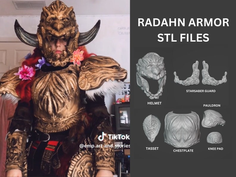 STL File General Radahn Armor From Elden Ring for Cosplay - Etsy