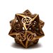 Vortex Polyhedral Dice Set Bronze 6 Pieces - Etsy