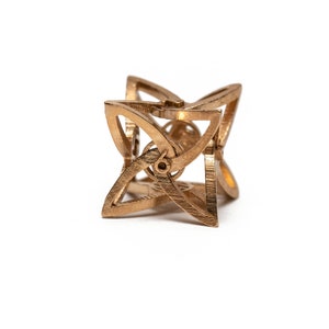 Vortex Polyhedral Dice Set Bronze 6 Pieces - Etsy