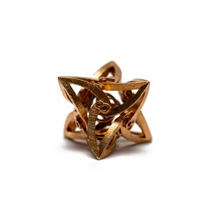 Vortex Polyhedral Dice Set Bronze 6 Pieces - Etsy