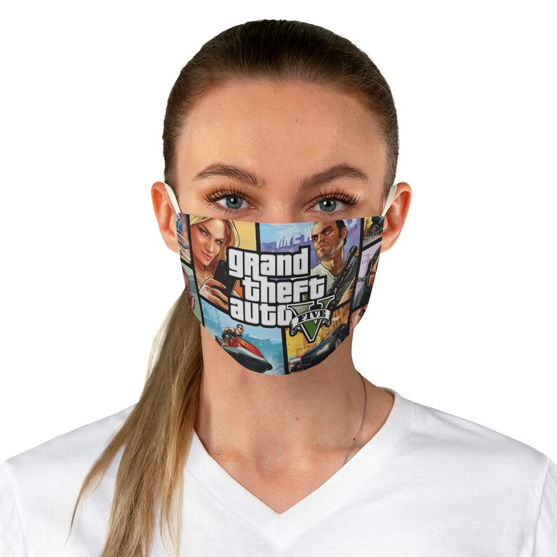 Grand Theft Auto Face Mask/ GTA5 Gamer Mask/ GTA Face Cover/ | Etsy