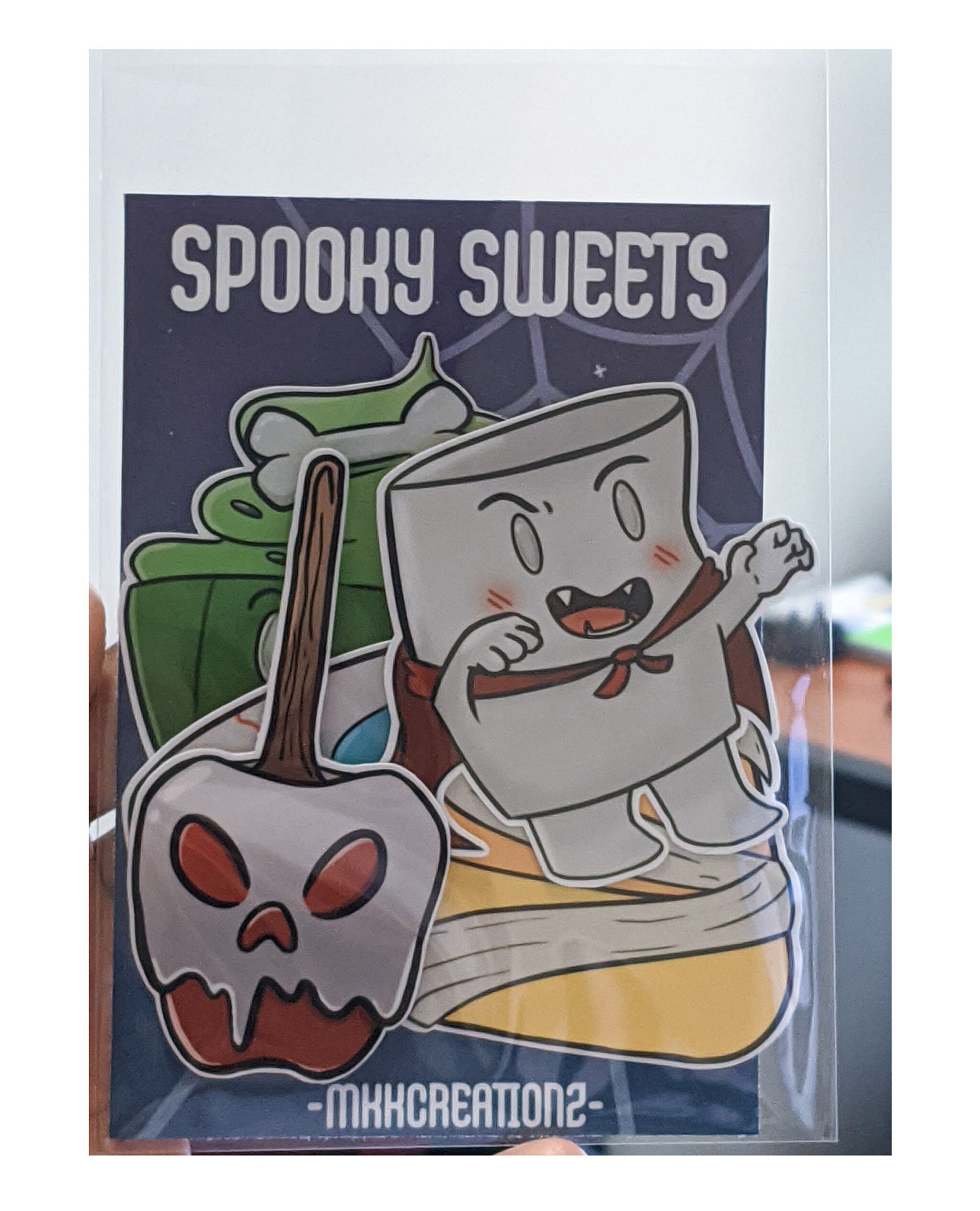 Spooky Sweets Sticker Pack, Laminated - Set of 5, Waterproof Hydro ...