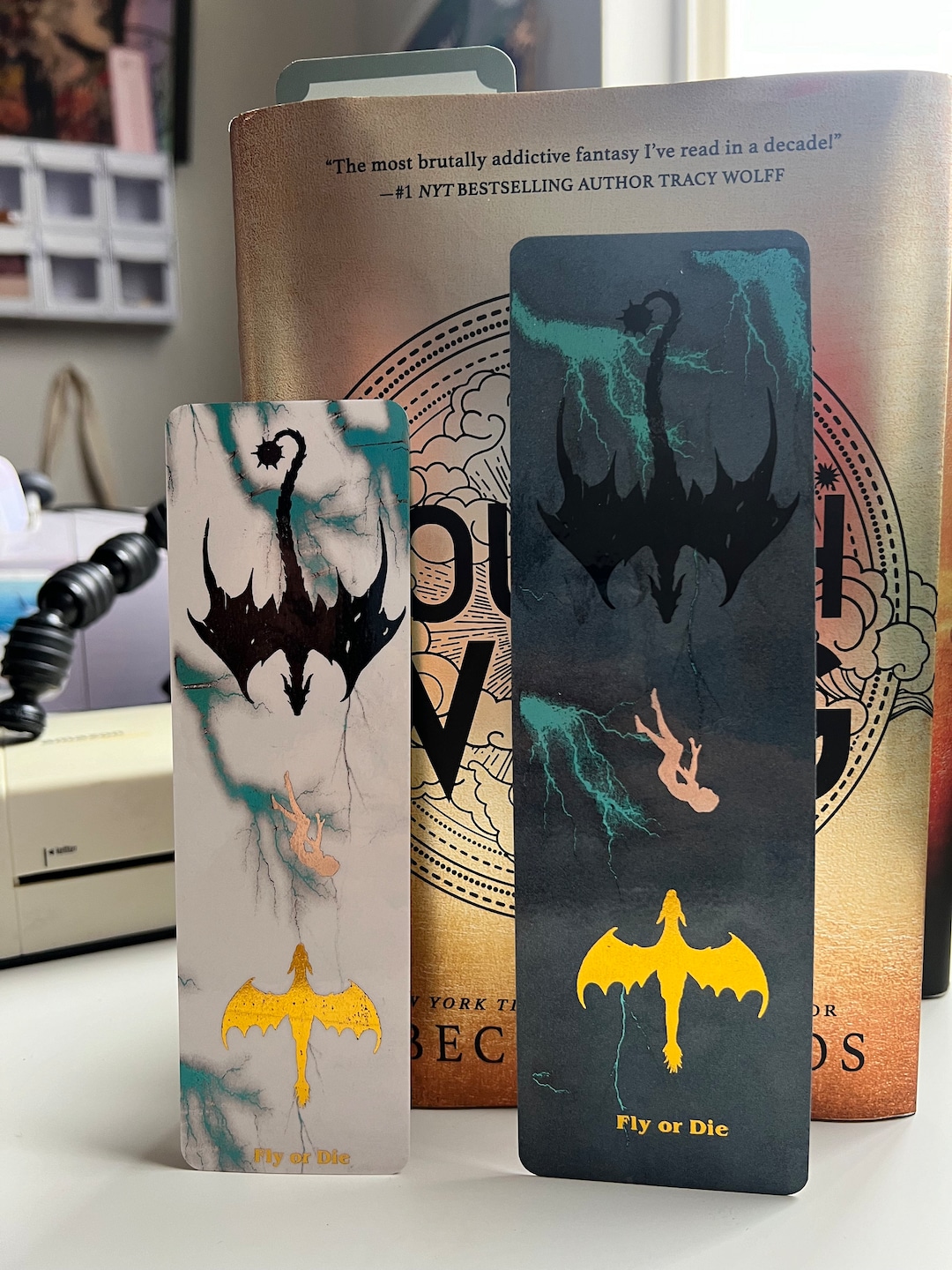 Fourth Wing Bookmarks Dragon Bookmark Violet Sorrengail Tairn Andarna ...