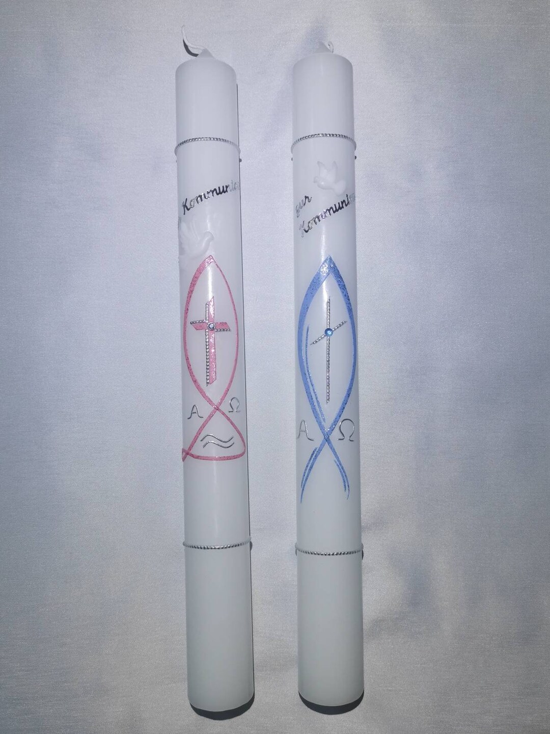 Communion Candle Fish Girl Boy - Etsy