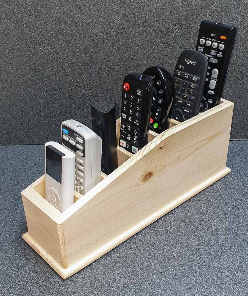 Remote Control Holder, Handcrafted Multi-remote Organizer, Handmade ...