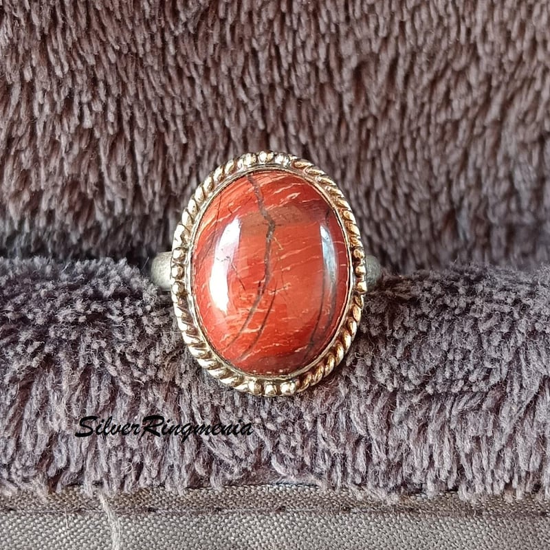 Jasper Ring - Etsy