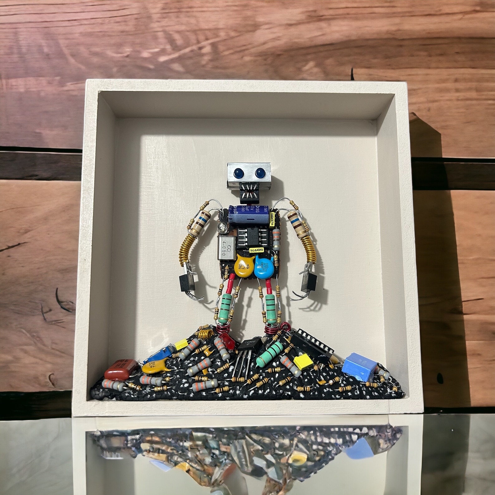 Robot Object, Funky Home Decor, Office Desk Decor, Framed Wall Decor - Etsy