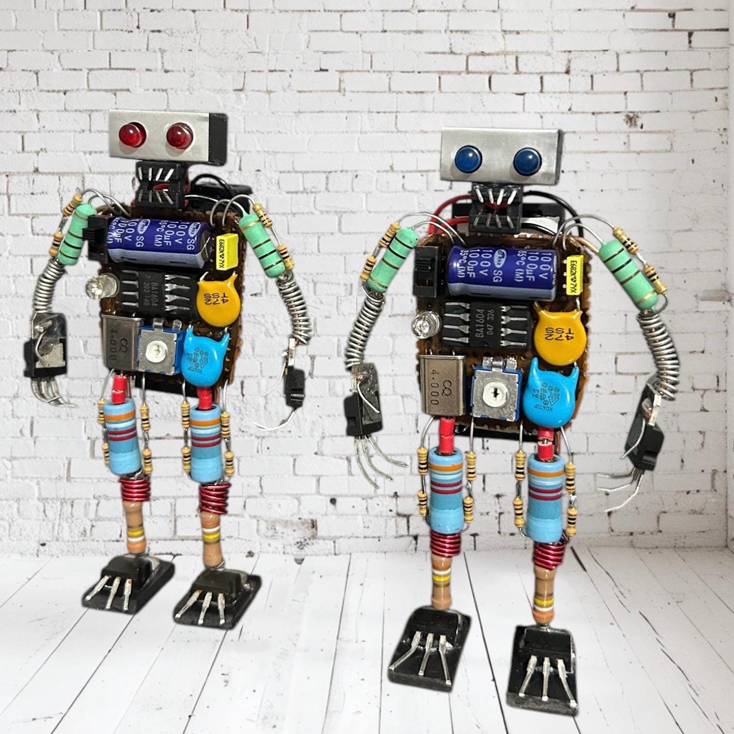 Robot Ornament, Table Lamp Emitting Light From Its Eyes, Personalized ...