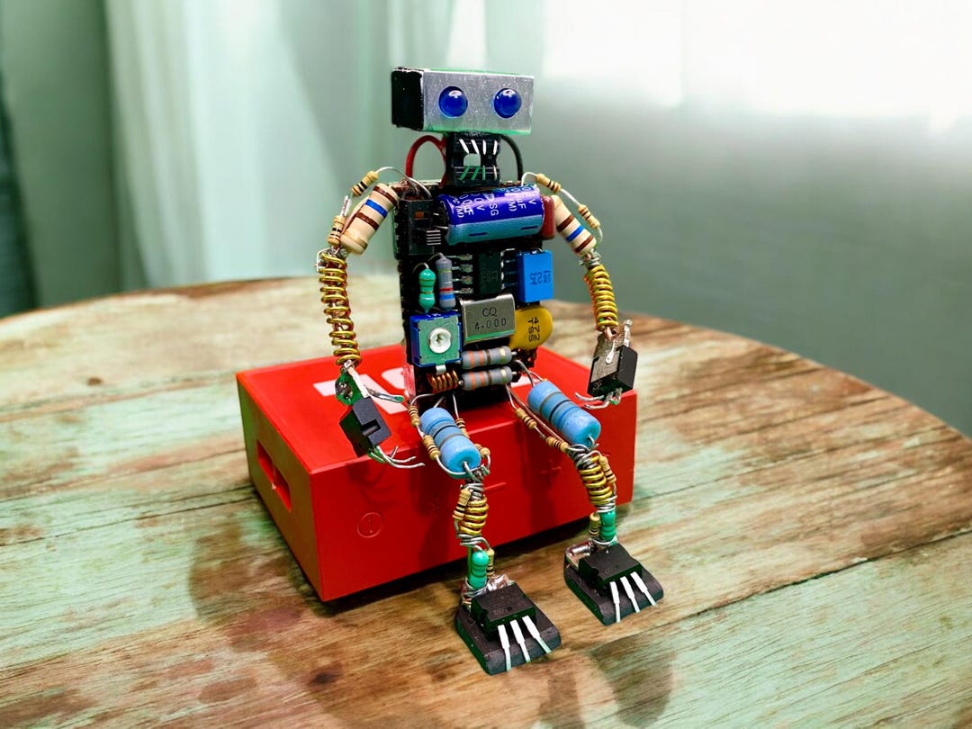 Robot Ornament, Table Lamp Emitting Light From Its Eyes, Personalized ...