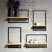 Metal Frame Set With 4 Shelves Decorative Steel Wooden - Etsy
