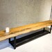 Live Edge Solid Wood TV Stand - Rustic Natural Wood TV Console With ...