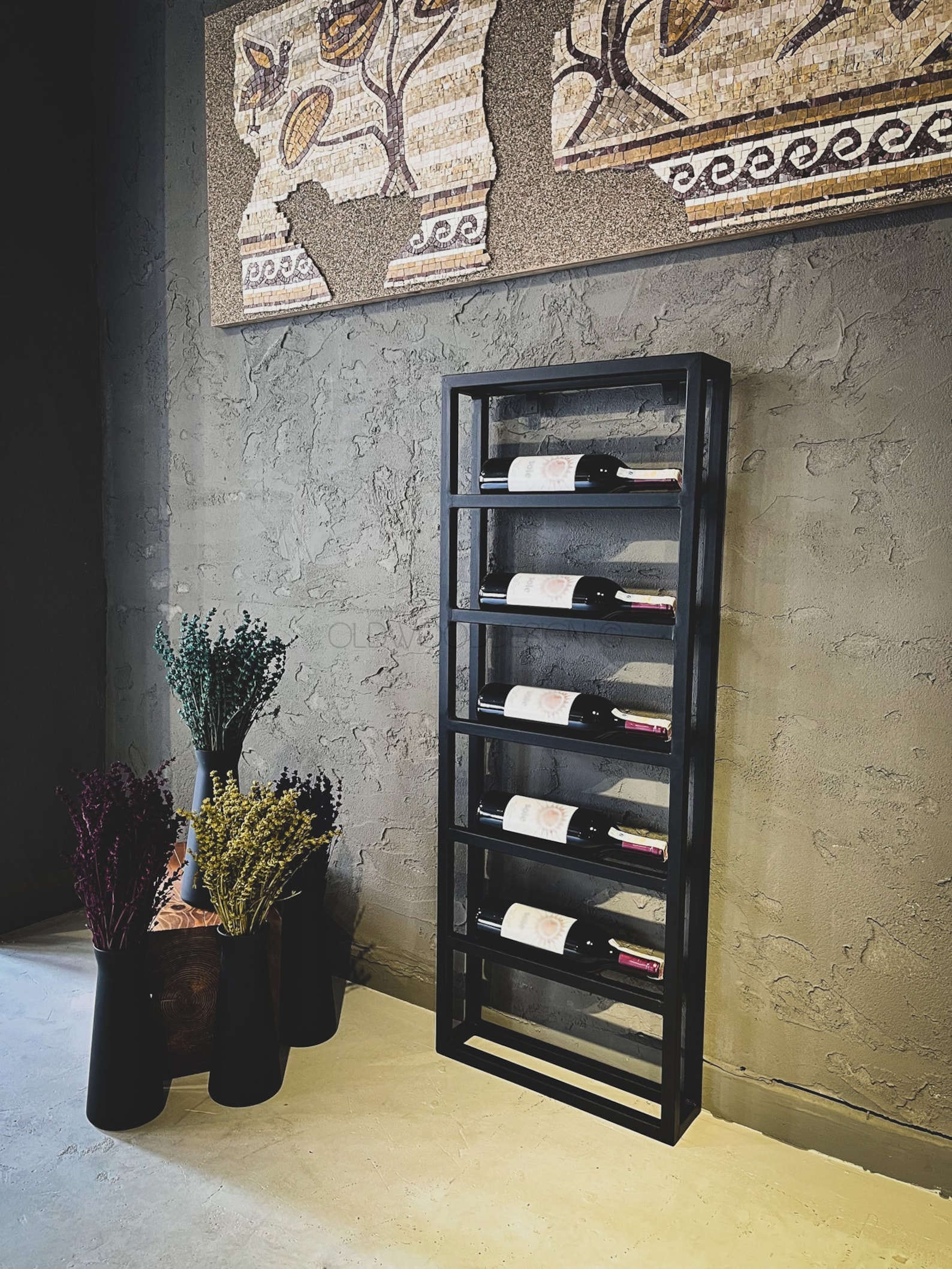 Wall Mounted Modern Wine Rack Wine Rank Metal Wine Rack - Etsy