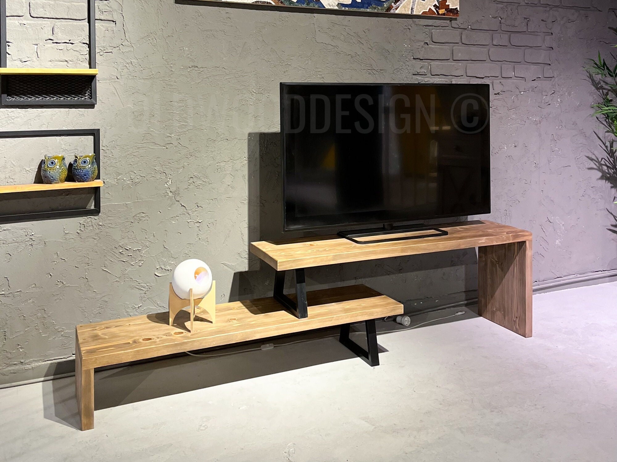 Resizable Wood TV Stand, Media Table, Tv Table, Media Stand, Wood ...