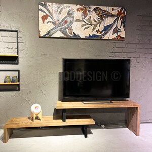 Resizable Wood TV Stand, Media Table, Tv Table, Media Stand, Wood ...