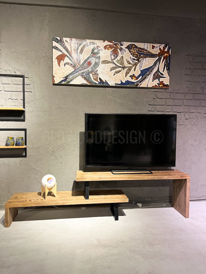 Resizable Wood TV Stand Media Table Tv Table Media Stand - Etsy
