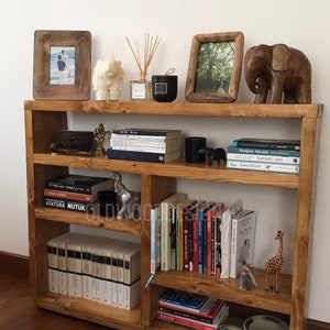 Solid Wood Bookcase, Living Room Bookshelf, Minimalist Real Wood ...