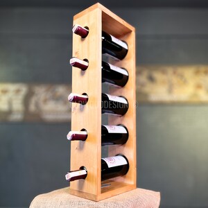 Handcrafted Wooden Wine Rack Rustic Wine Storage and Display - Etsy