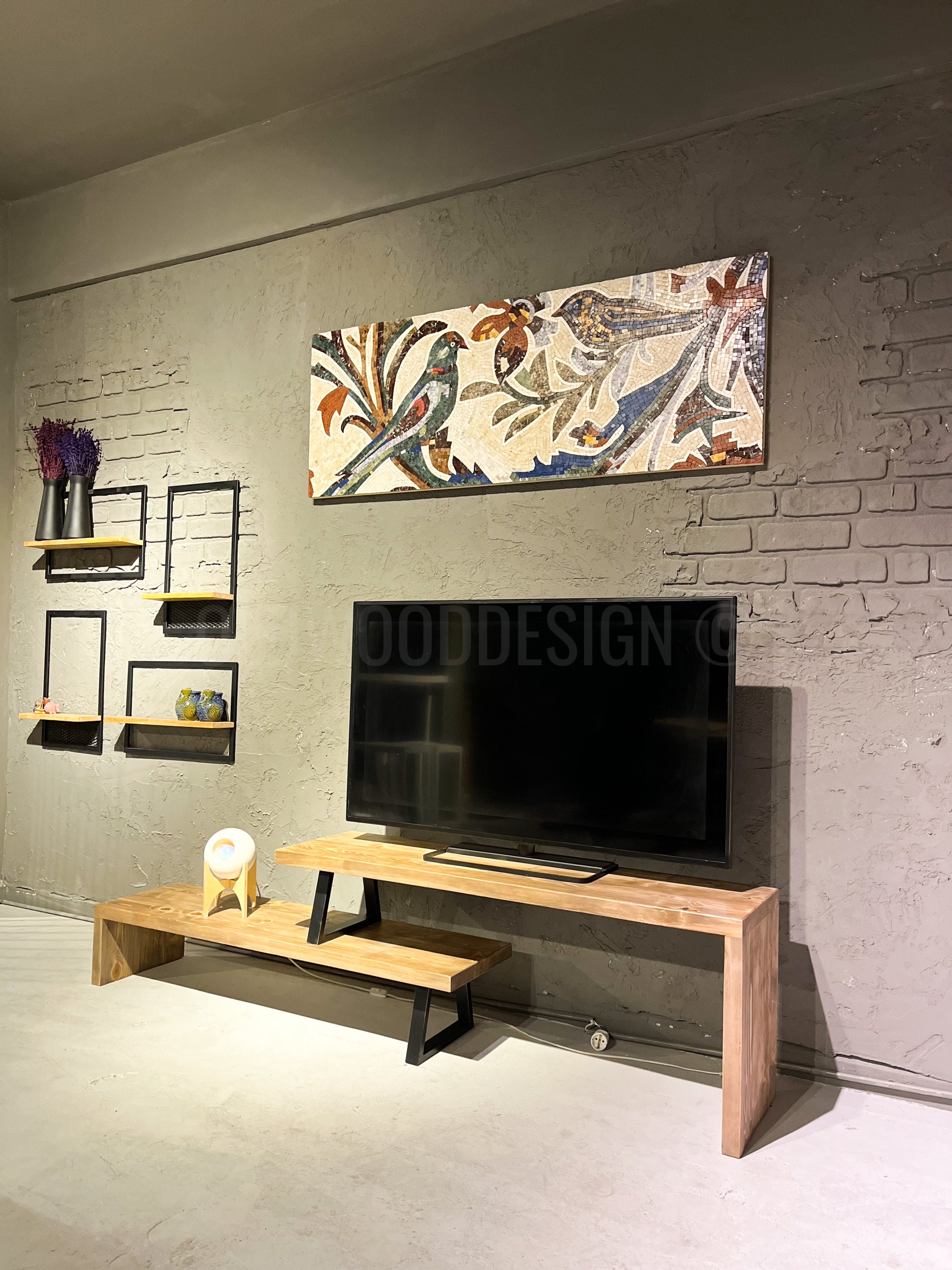 Resizable Wood TV Stand, Media Table, Tv Table, Media Stand, Wood ...