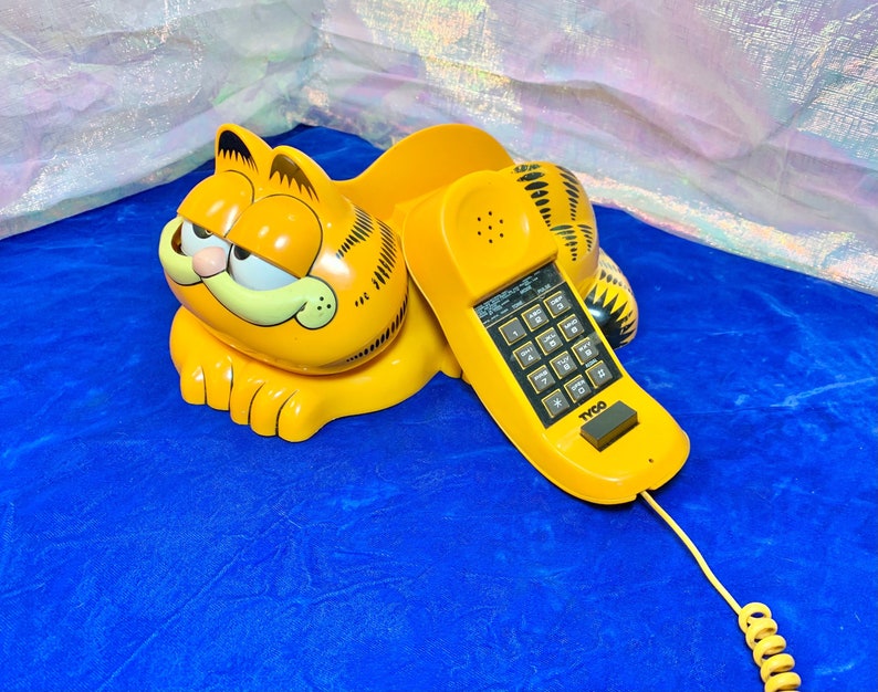 Vintage Garfield Corded Phone Rare. - Etsy
