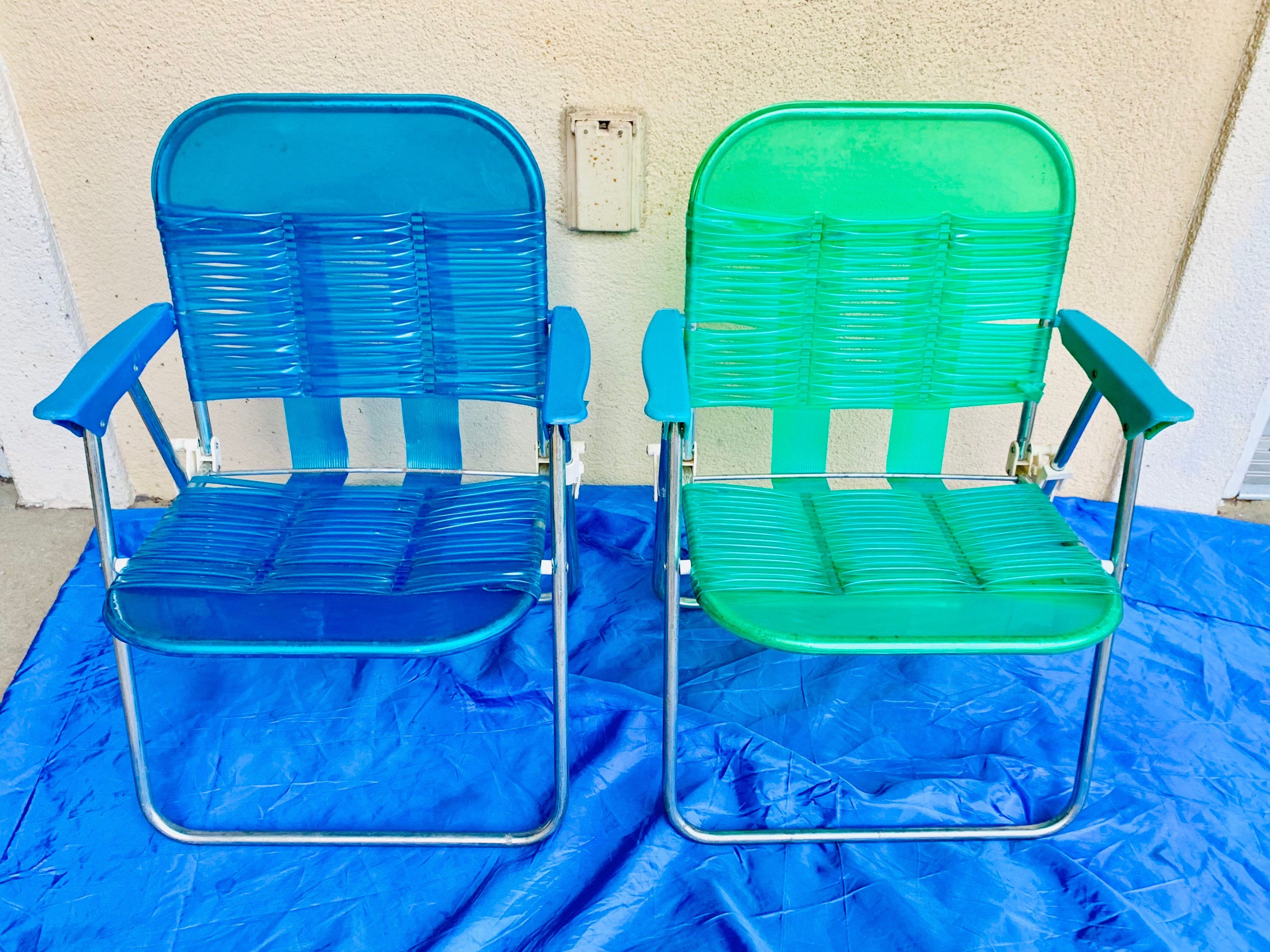 Vintage 90s Kids Folding Lawn Chairs. | Etsy