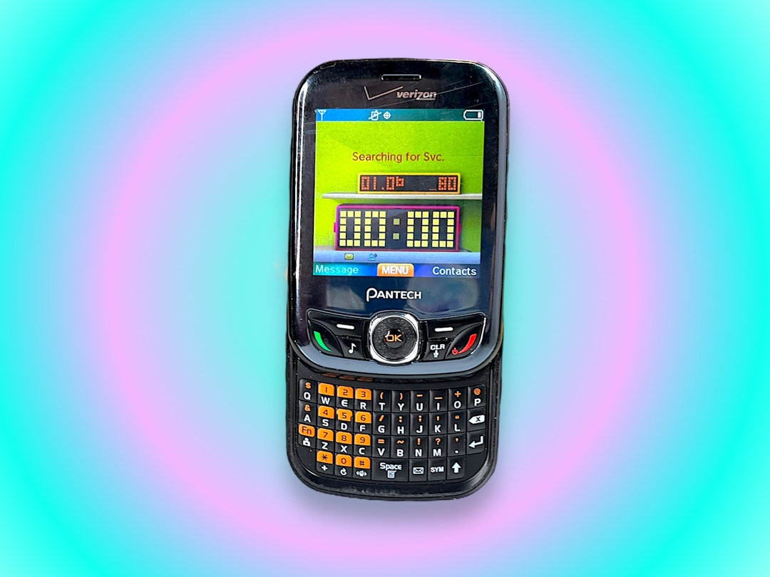 Vintage Y2K Pantech Keyboard Slide Cell Phone. Works! - Etsy